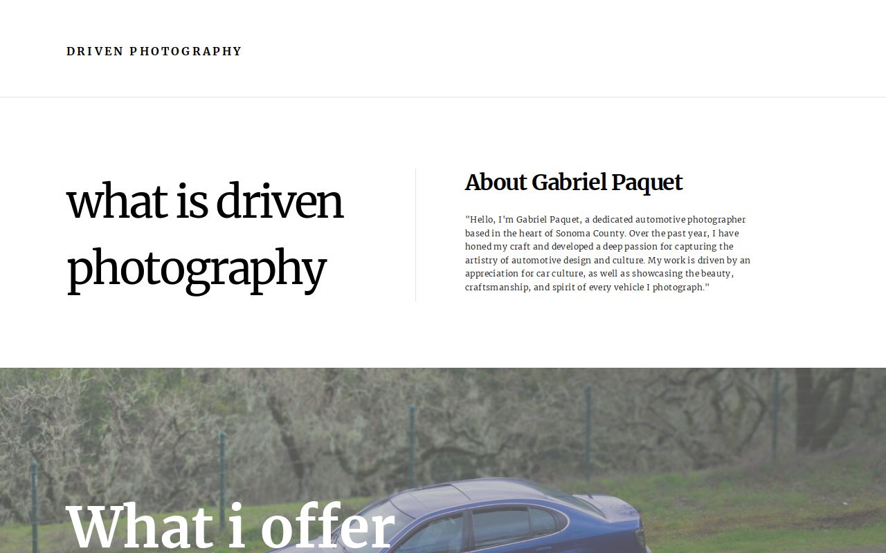 Driven Photography